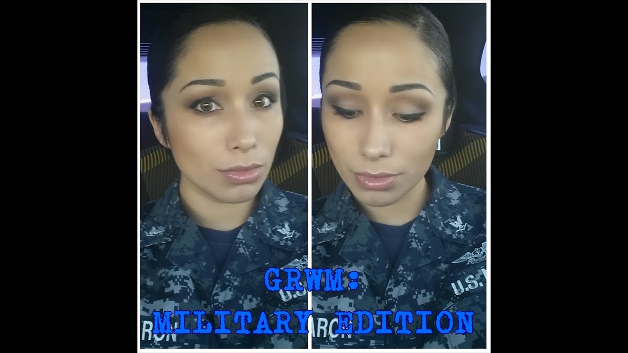 GRWM: Military (NAVY) Edition, Simple Neutral Eye - YouTube