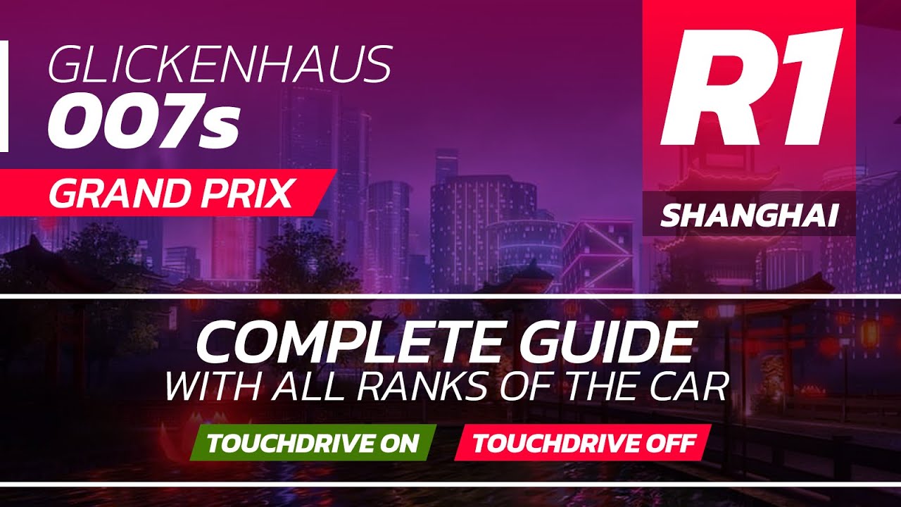 GLICKENHAUS 007s Grand Prix Round 1 - Complete Guide - Touchdrive & Manual Reference Laps - YouTube