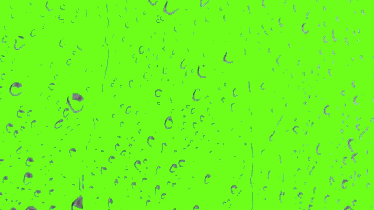 Water Drops Green Screen Green Screen Baba - YouTube