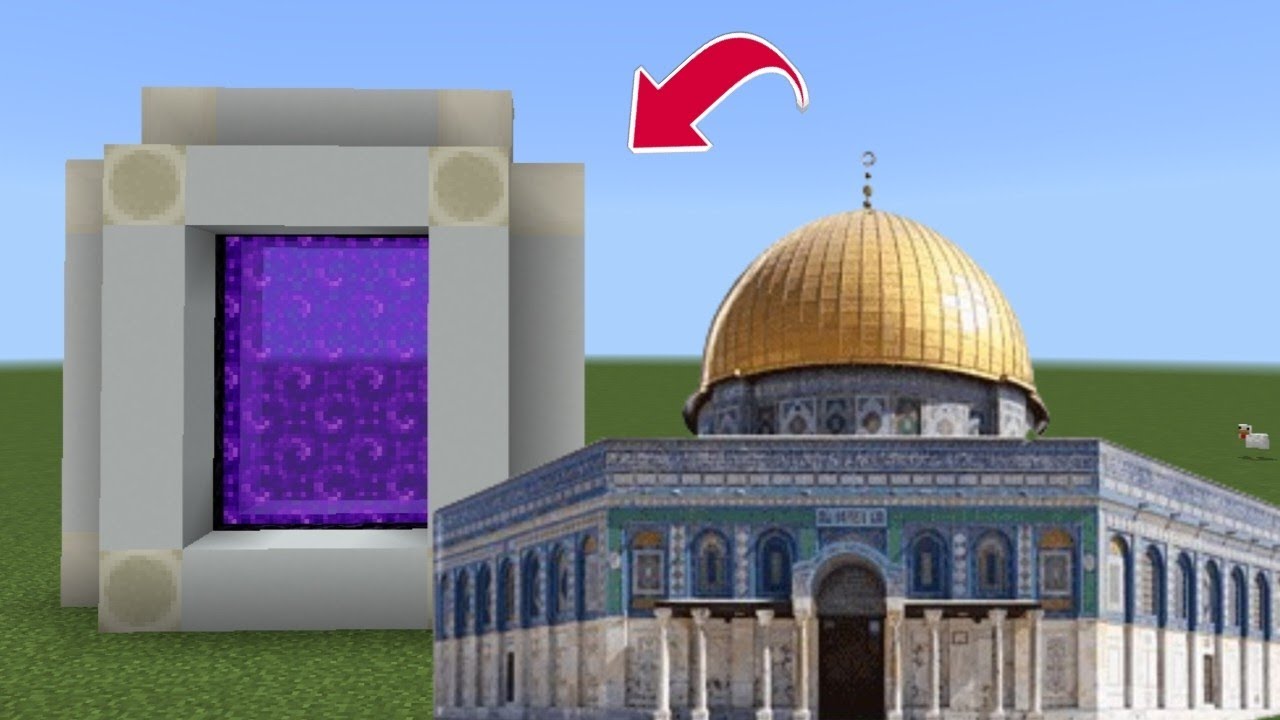 Membuat Portal Masjid Al-Aqsa ~ Minecraft PE - YouTube