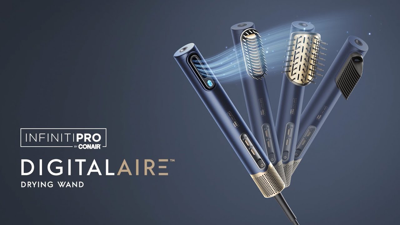 InfinitiPRO by Conair DigitalAire Drying Wand 30s Commercial Video (998 ...