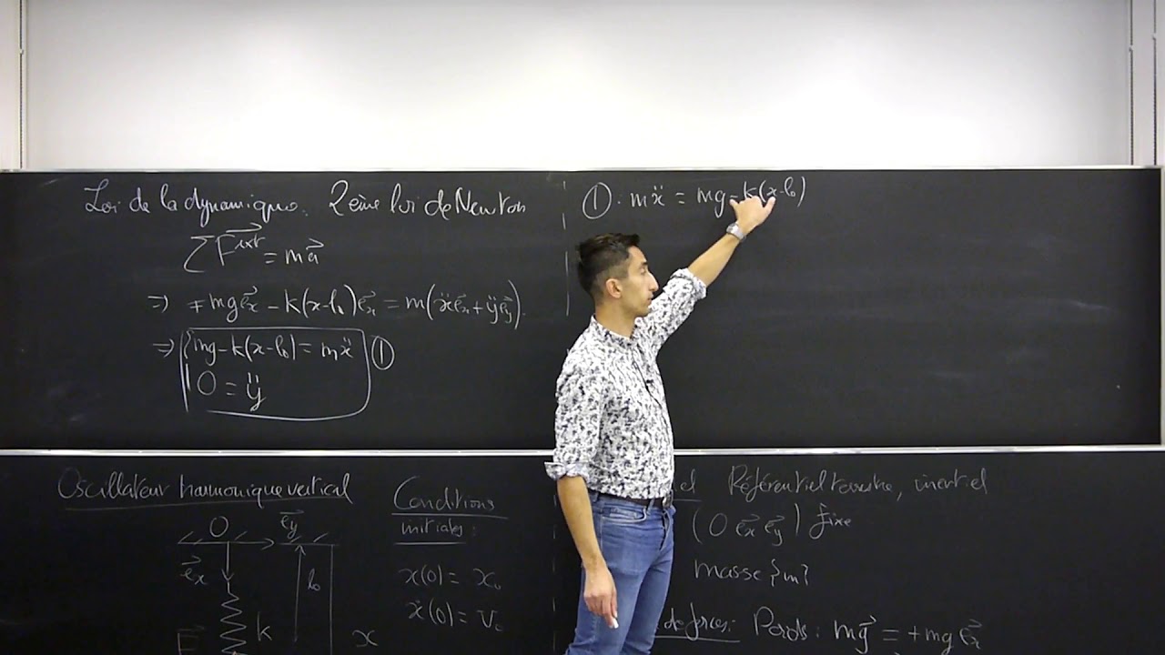 Système masse-ressort: oscillateur harmonique non-amorti et vertical 18 ...