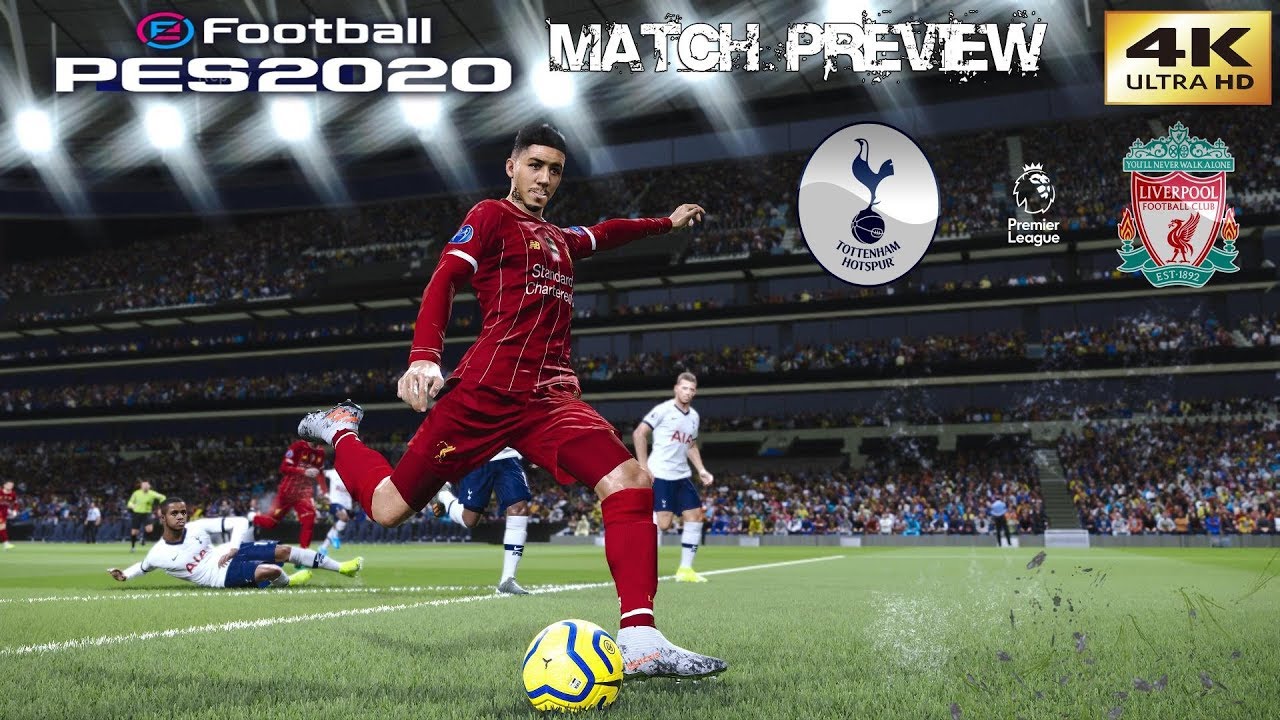PES 2020 (PC) Tottenham vs Liverpool | REALISTIC PREMIER LEAGUE MATCH ...