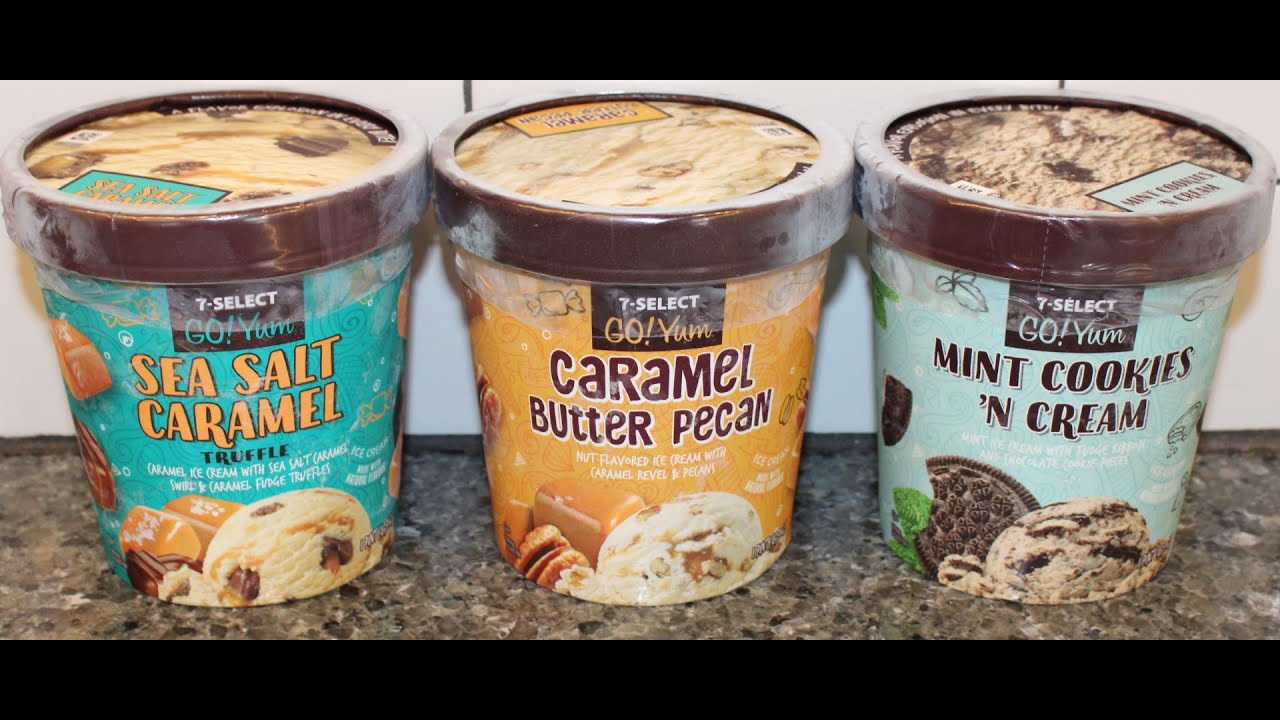 7-Eleven 7-Select Ice Cream: Sea Salt Caramel Truffle, Caramel Butter ...