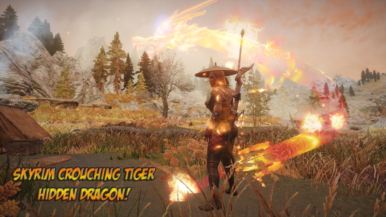 SKYRIM SE, WO LONG MONK - CROUCHING TIGER HIDDEN DRAGON MCO MOVESET ...
