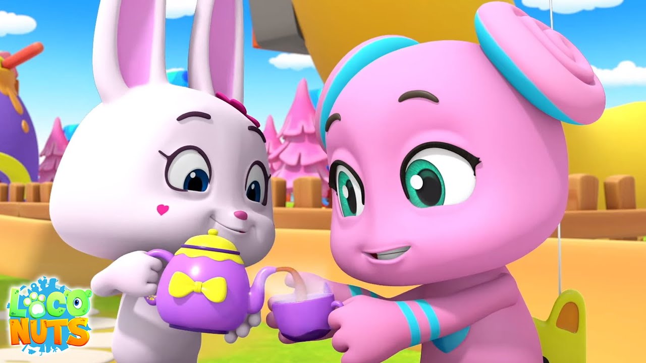 Tea Party Fun for Children and Funny Cartoon for Babies with Loco Nuts ...