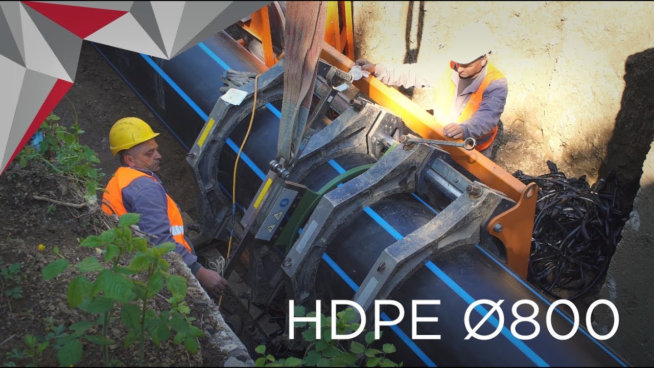 HDPE Water Pipes DN 800 - Production & Relining - YouTube