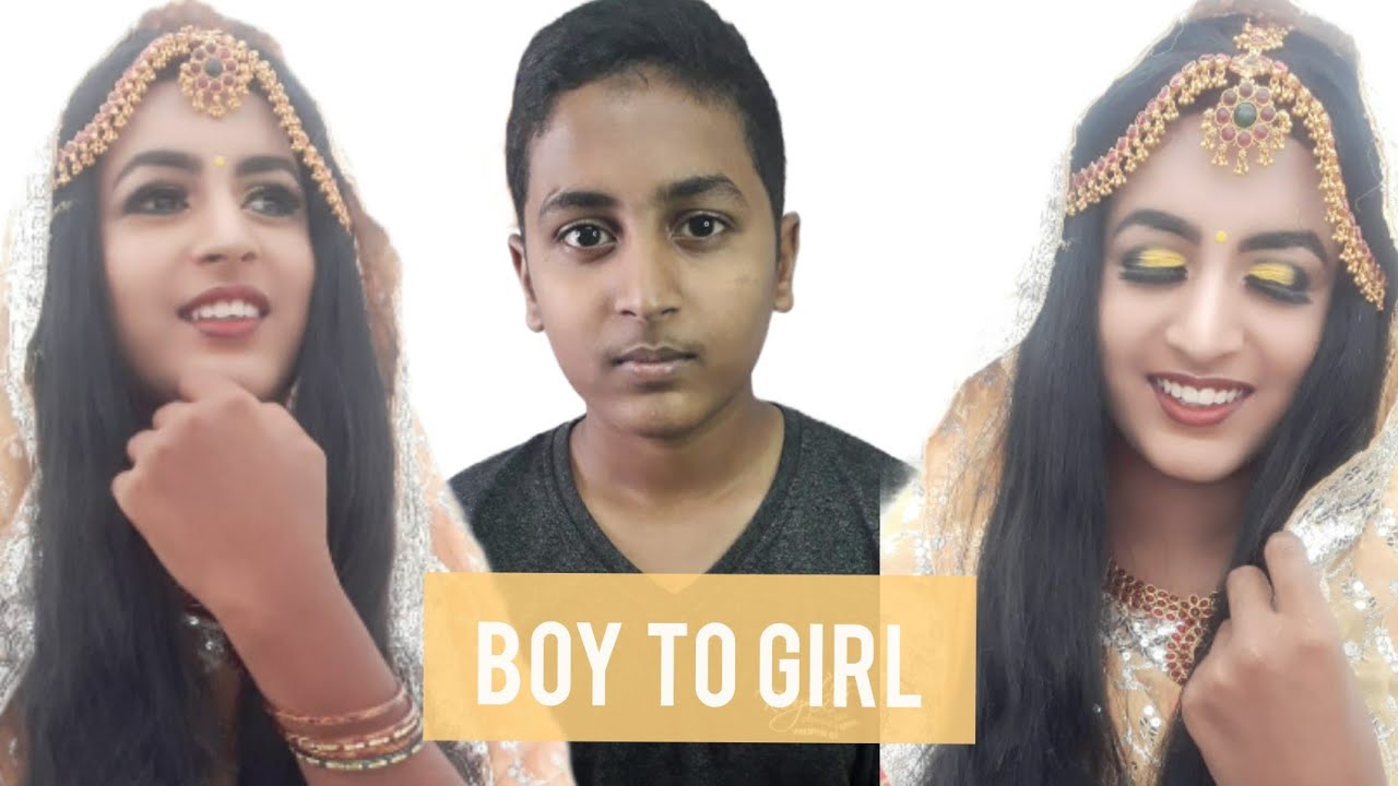 Best BOY 🤴to GIRL 👸 TRANSFORMATION Look by Uma bridal studio - YouTube
