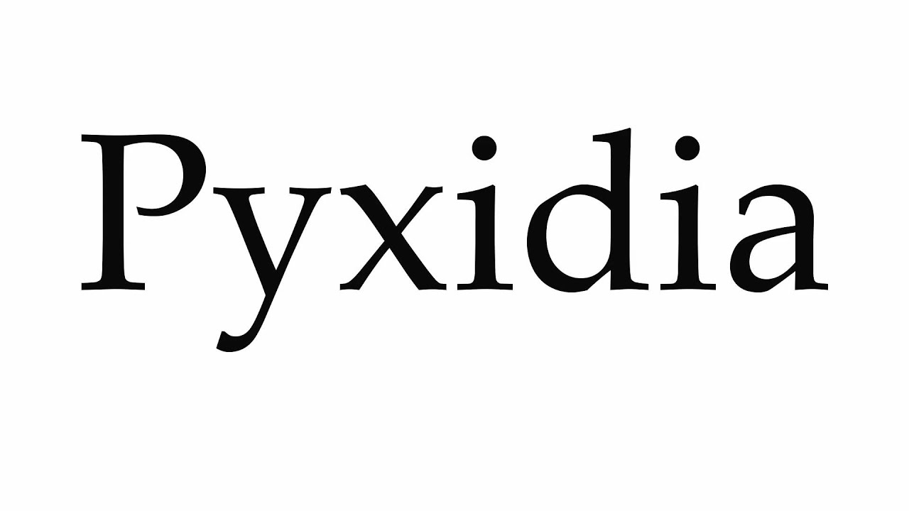 How to Pronounce Pyxidia - YouTube