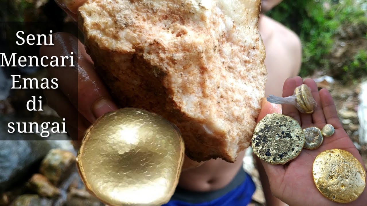 CARA MELIHAT EMAS DALAM BATUAN EMAS/URAT EMAS ISI EMAS - YouTube