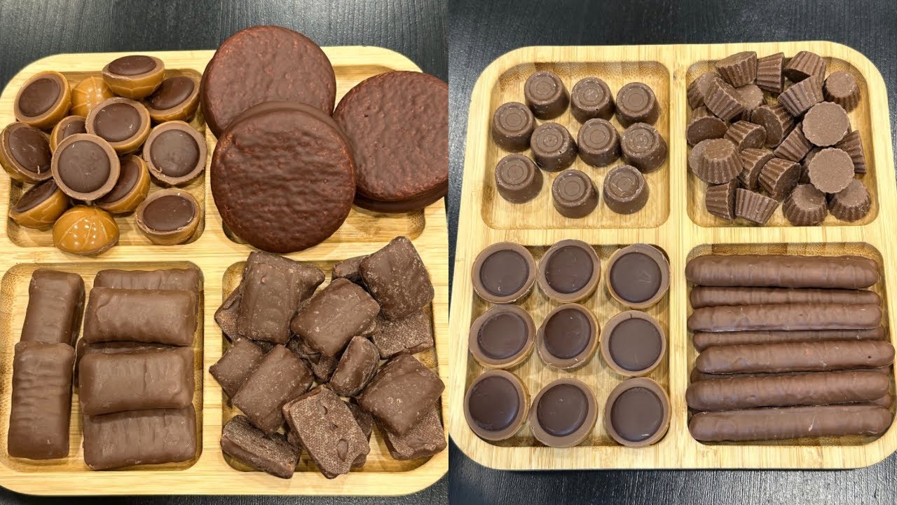 Filling platter with sweets | Yummy Sweets | 17 minutes ASMR ...