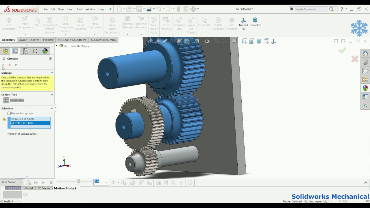 Gear Mechanism( Motion Study )| Industrial design ||SolidWorks ...