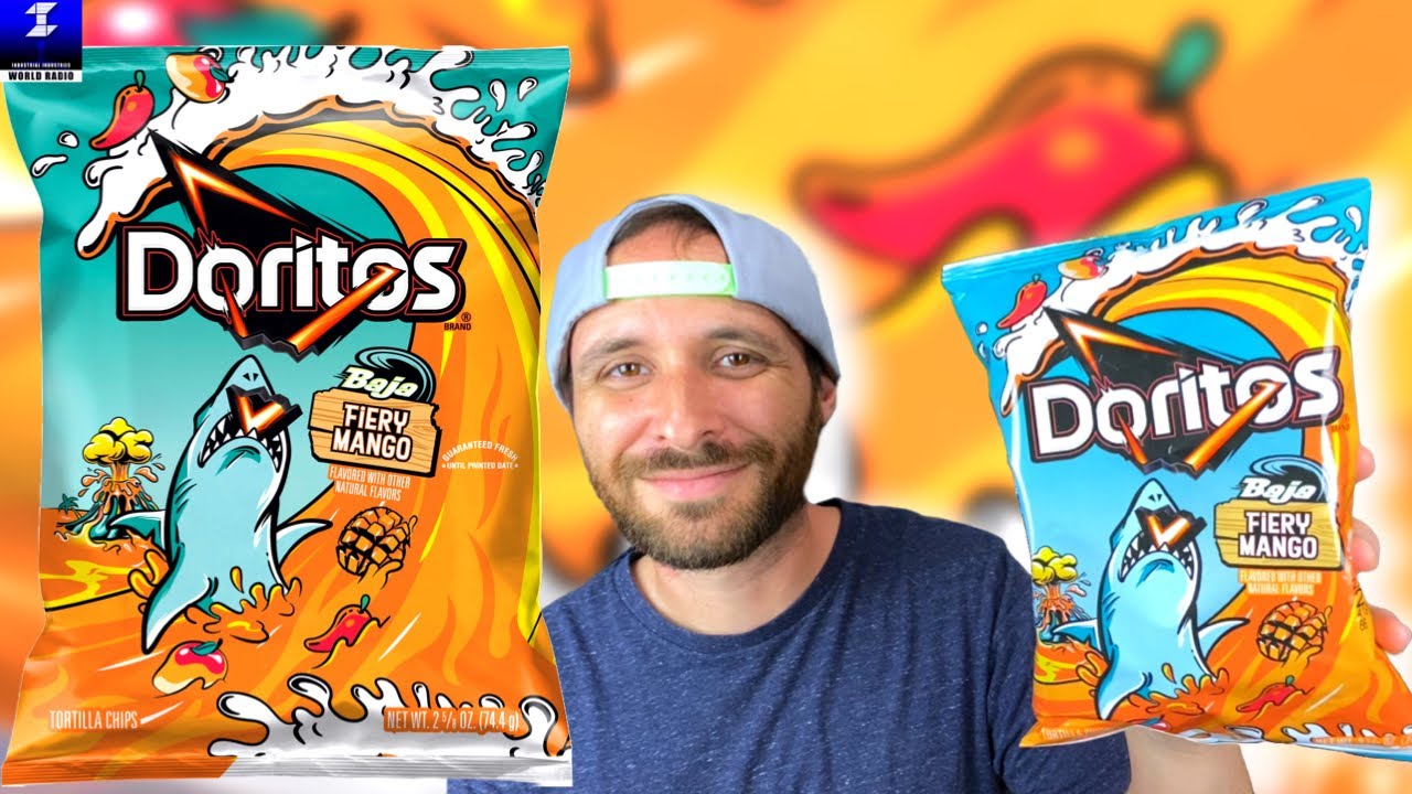 Doritos Baja Fiery Mango Review | Mountain Dew Doritos - YouTube