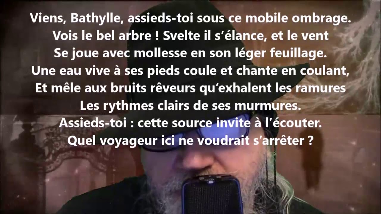 À Bathylle - Auguste Lacaussade lu par Yvon Jean - YouTube
