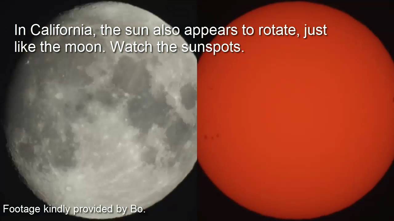 Flat Earth Proof: Moon & Sun Flip, Rotate - YouTube