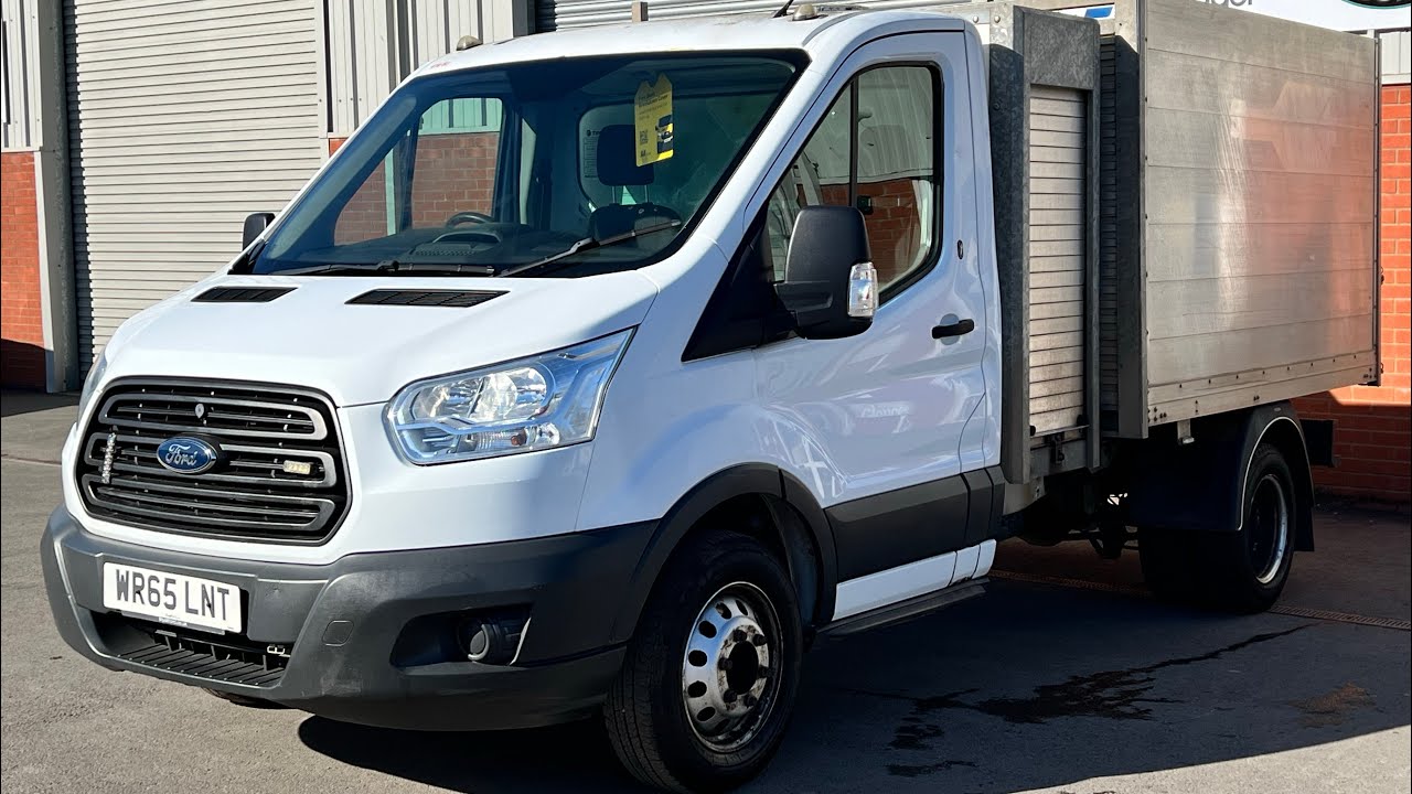 Ford Transit 2.2 TDCi 350 RWD Tipper L2 H1 Euro 5 2dr 2015 White - YouTube