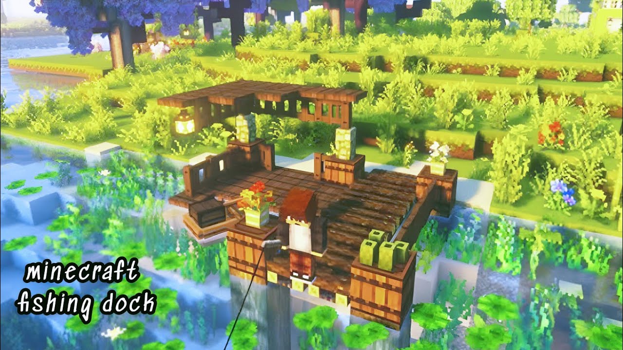 minecraft fishing dock - YouTube
