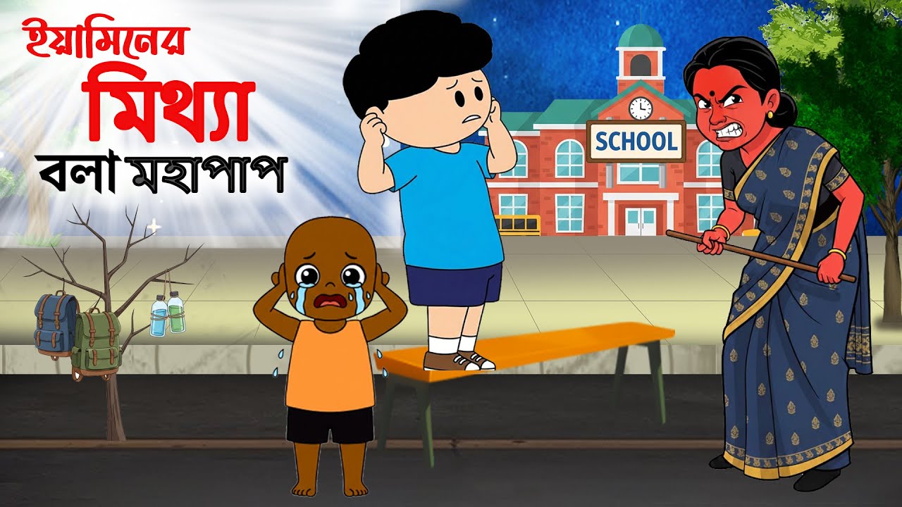 মিথ্যা বলা মহাপাপ | Yamin Cartoon | Yamin | Samba | Bangla Cartoon ...