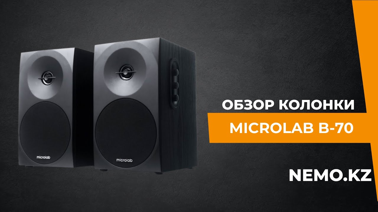 Компьютерные колонки Microlab B-70 черный - YouTube