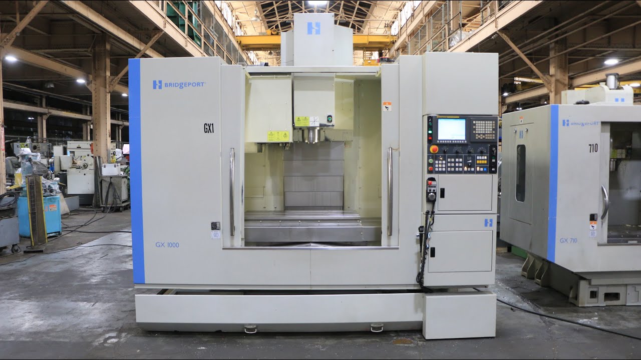 BRIDGEPORT VERTICAL MACHINING CENTER, MODEL: GX 1000 - YouTube