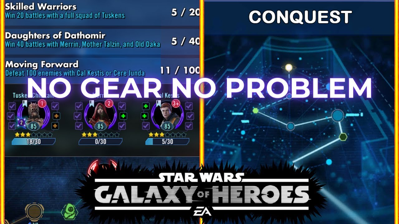 Easily complete NEW character feats in conquest (Merrin, Cal, and ...