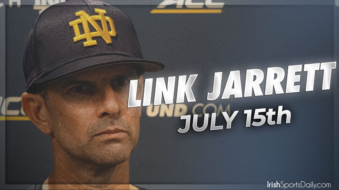 Link Jarrett Introduced as New Notre Dame Baseball Head Coach - YouTube