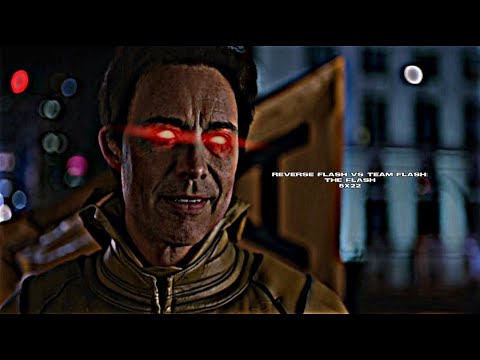 The Flash 5x22 Reverse Flash vs Team Flash Fight Scene (4k UHD) - YouTube