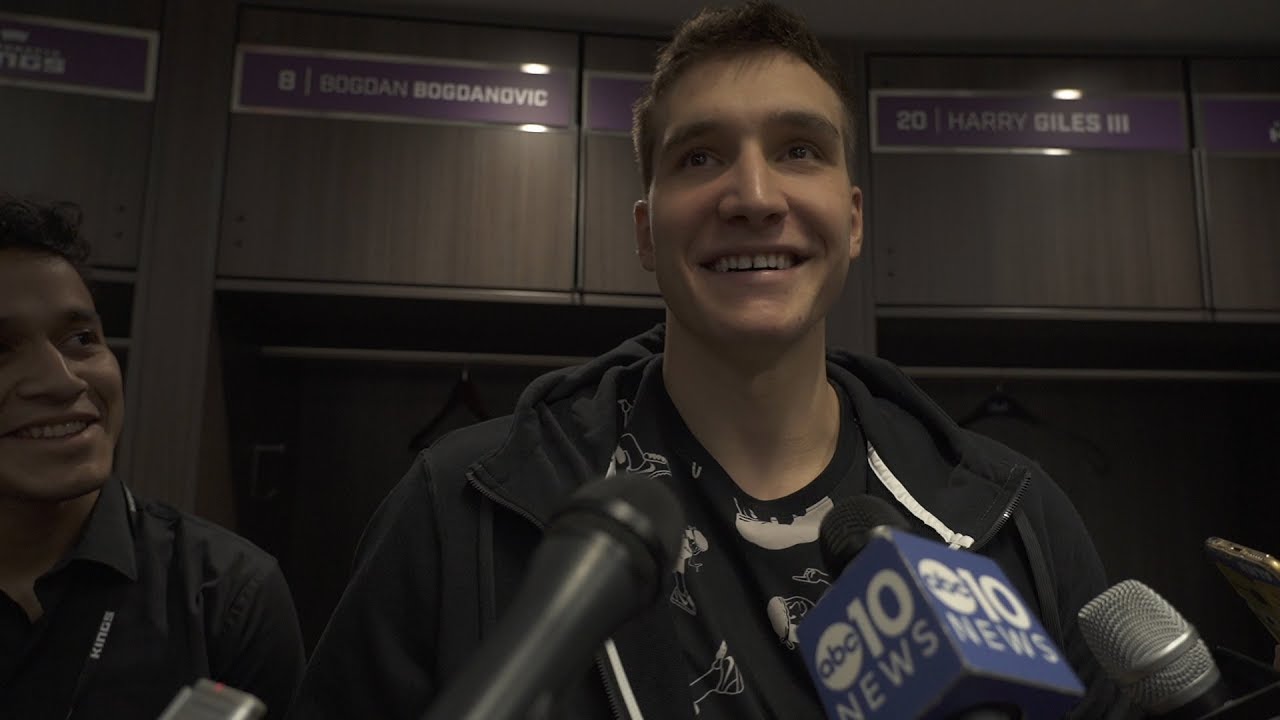Bogdan Bogdanovic Post Game Interview - Kings vs Raptors | 2018-19 NBA ...