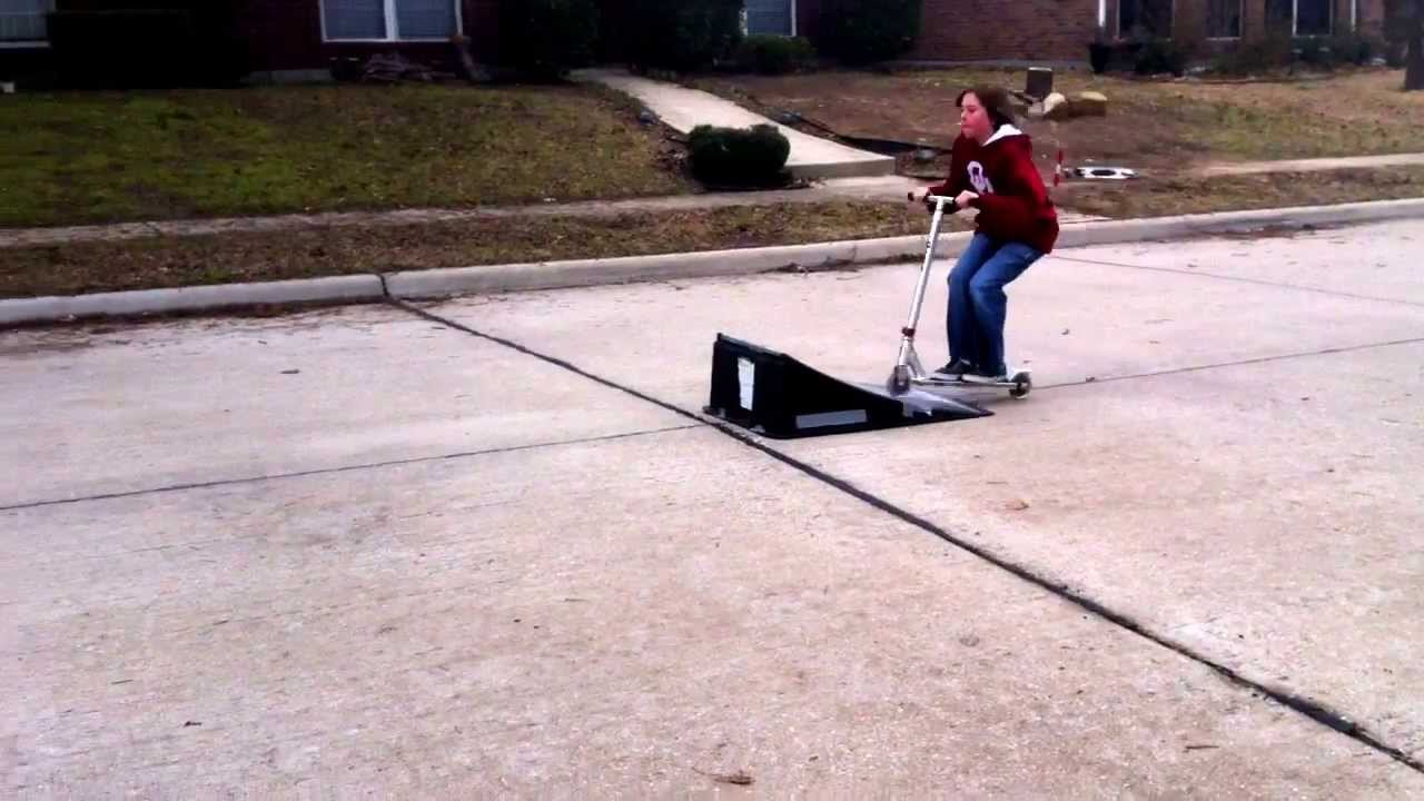 Scooter Jumping Ramp - YouTube