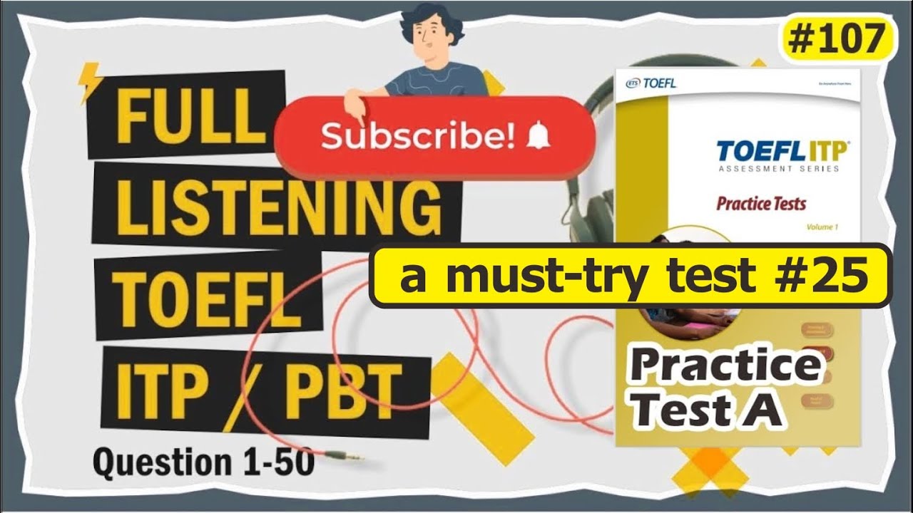 Listening TOEFL ITP Series Practice Test A #toeflitplistening # ...