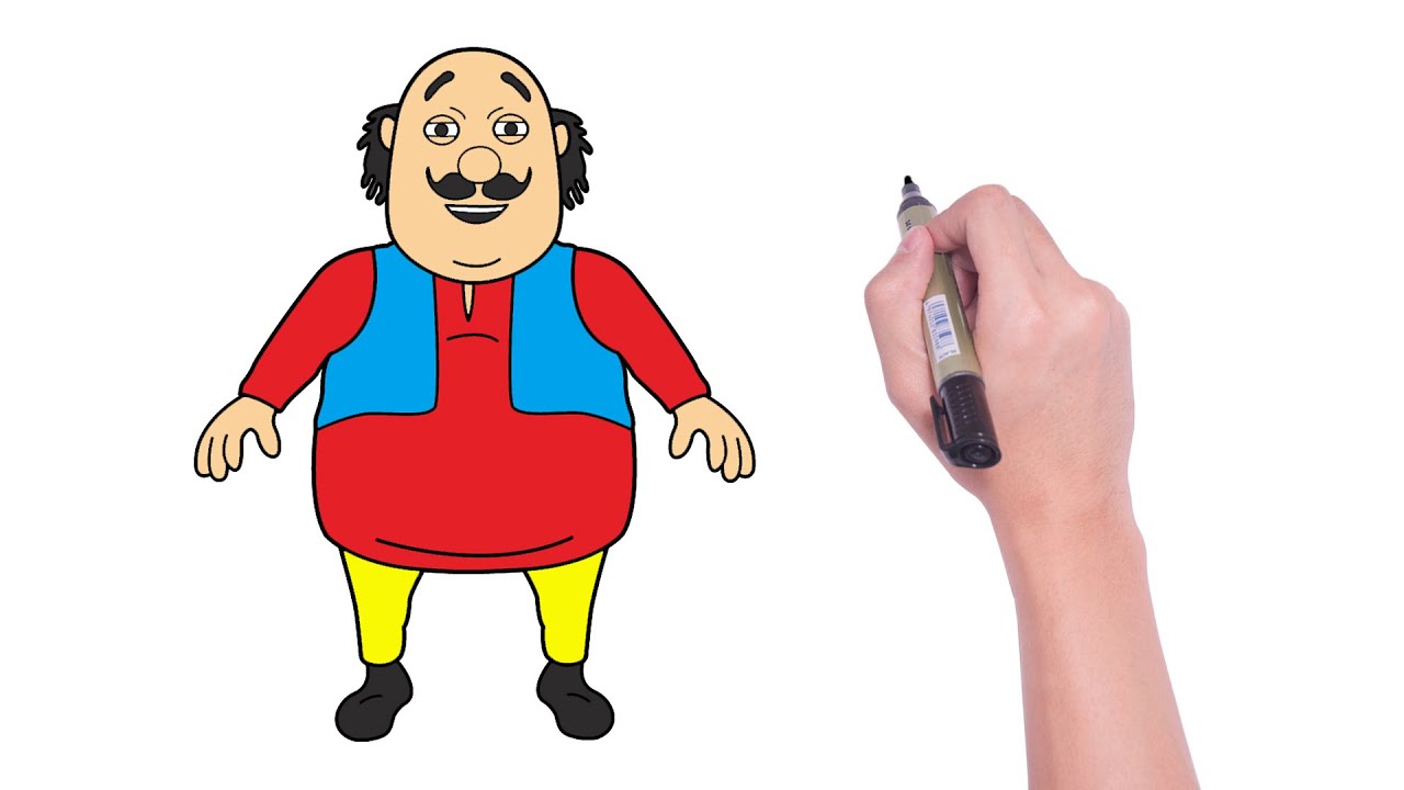 motu drawing from motu patlu | motu patlu cartoon | drawing for kids ...