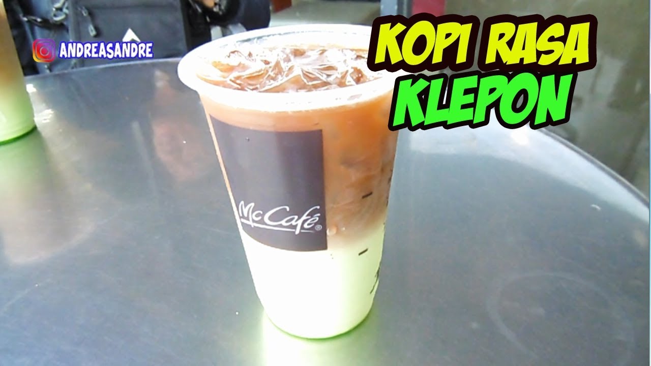 KOPI RASA KLEPON | klepon iced latte dari mcd - YouTube