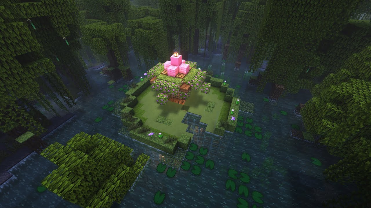 Minecraft | Let's build a LilyPad House | Tutorial - YouTube