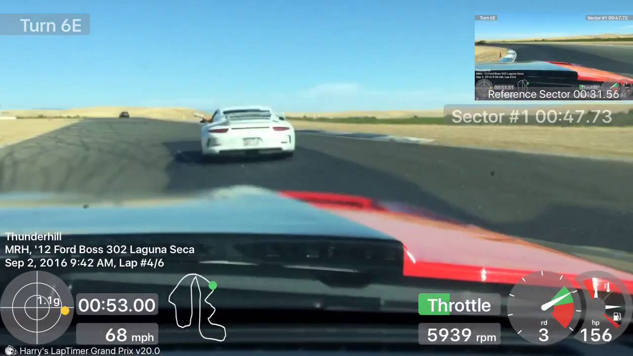 Boss 302 LS and Porsche GT2 Thunderhill 9.2.16 - YouTube