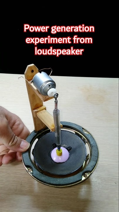 Power generation experiment from loudspeaker - YouTube
