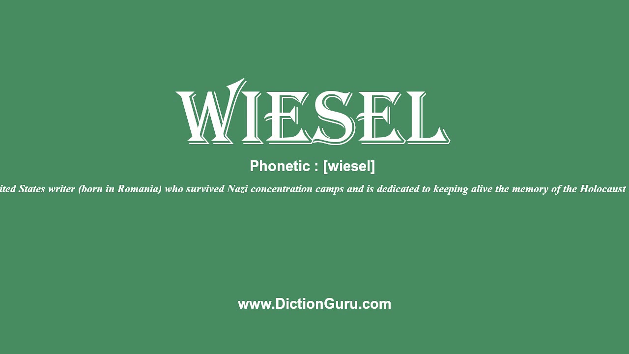 wiesel: How to pronounce wiesel with Phonetic and Examples - YouTube