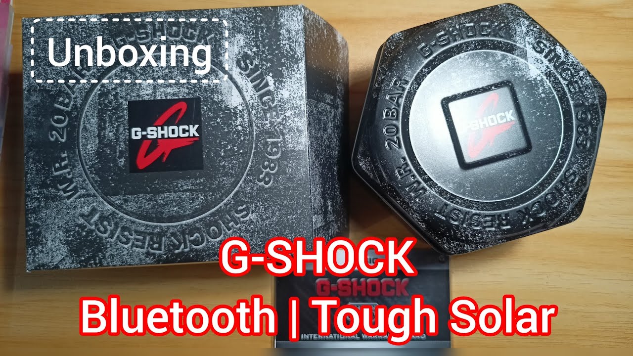 G-SHOCK Casio | Bluetooth / Tough Solar watch - Unboxing - YouTube