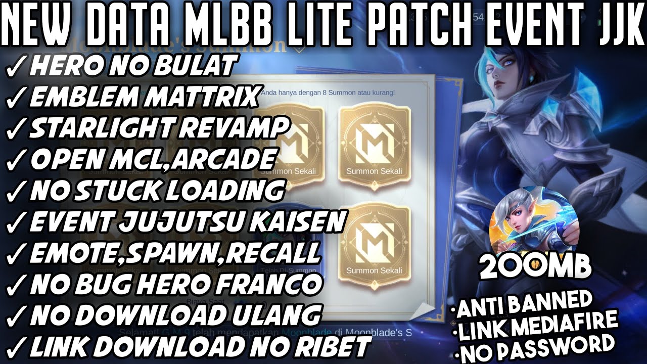 Data ML Lite Full Event 200Mb Patch Project Next | ML Lite | Cara ...
