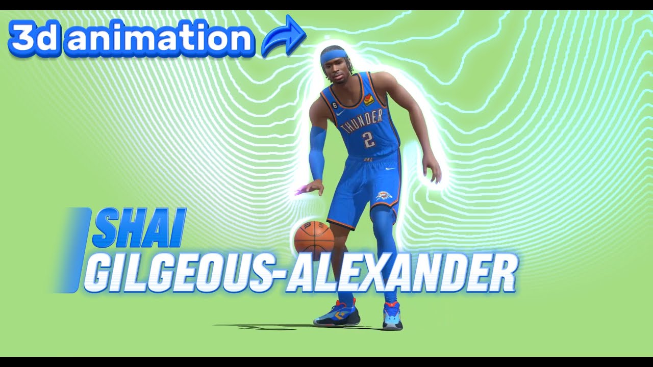 Shai Gilgeous-Alexander 3D Animation – Elite Handles & Smooth Scoring ...