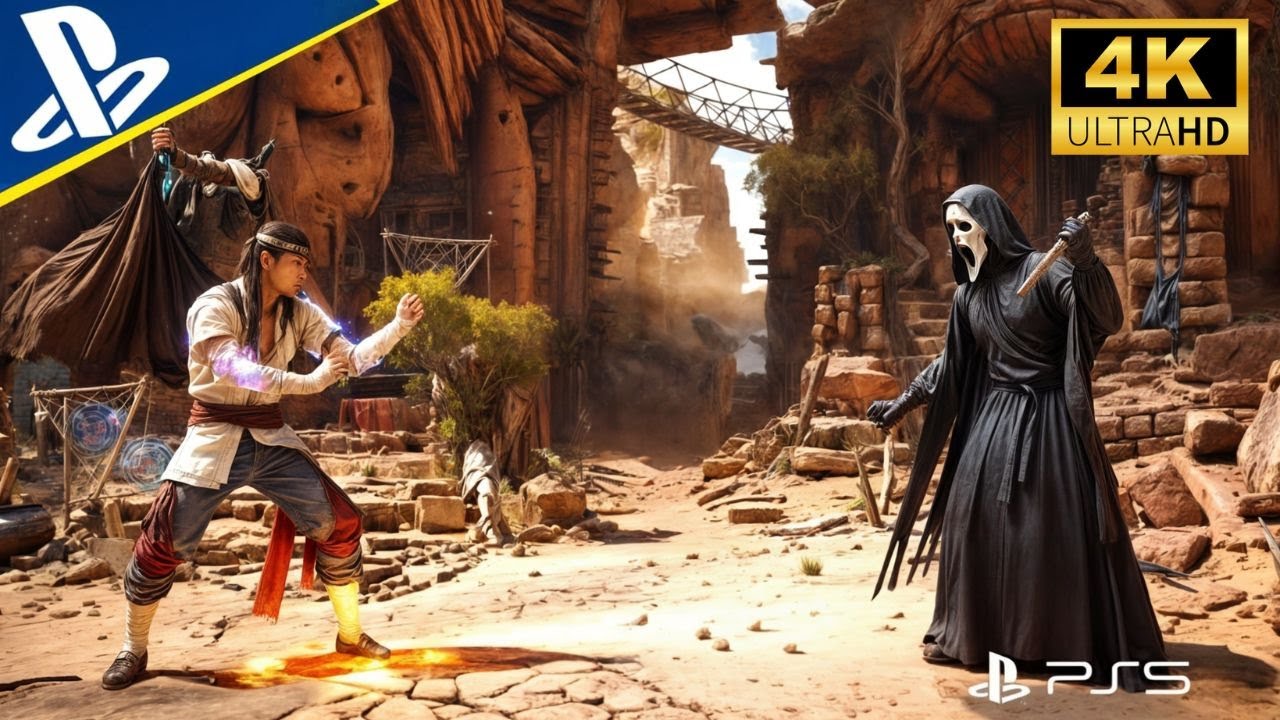 Mortal Kombat 1 (PS5 PRO) Liu Kang vs Ghostface - 4K 60FPS HDR Gameplay ...