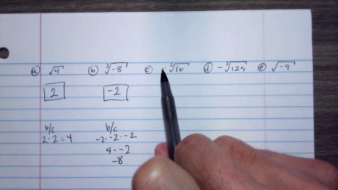 Even and Odd Roots - YouTube