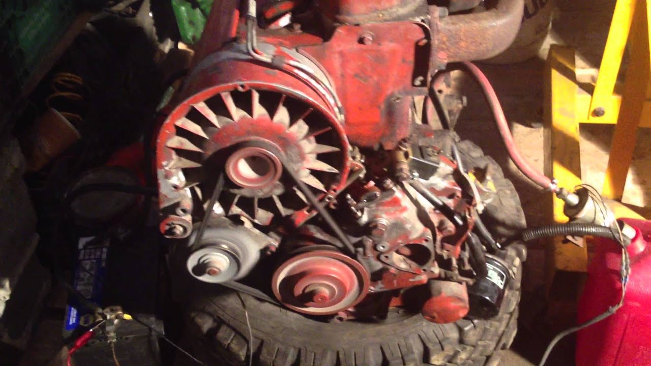 cold start of a deutz diesel. - YouTube