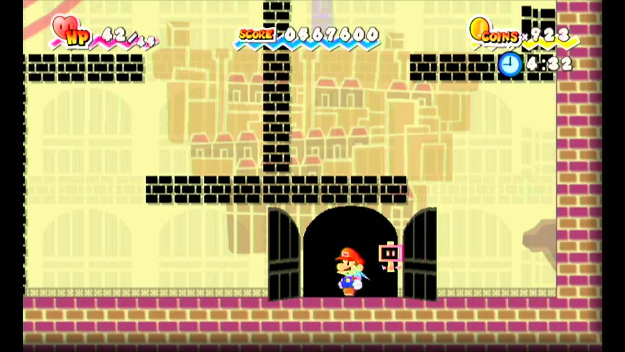 super paper mario flipside pit of 100 trials rooms 1-20 - YouTube