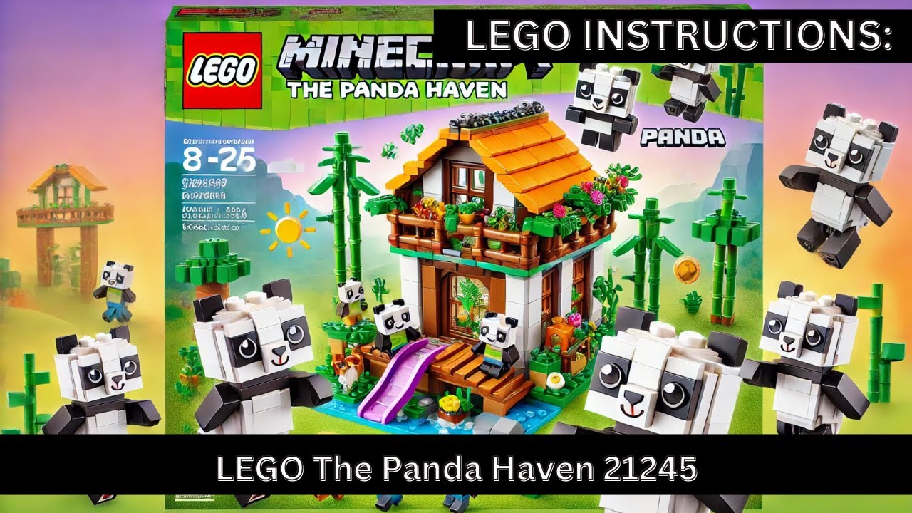 🐼🏡 LEGO INSTRUCTIONS LEGO Minecraft The Panda Haven! 🧱 A Fun Gift for ...
