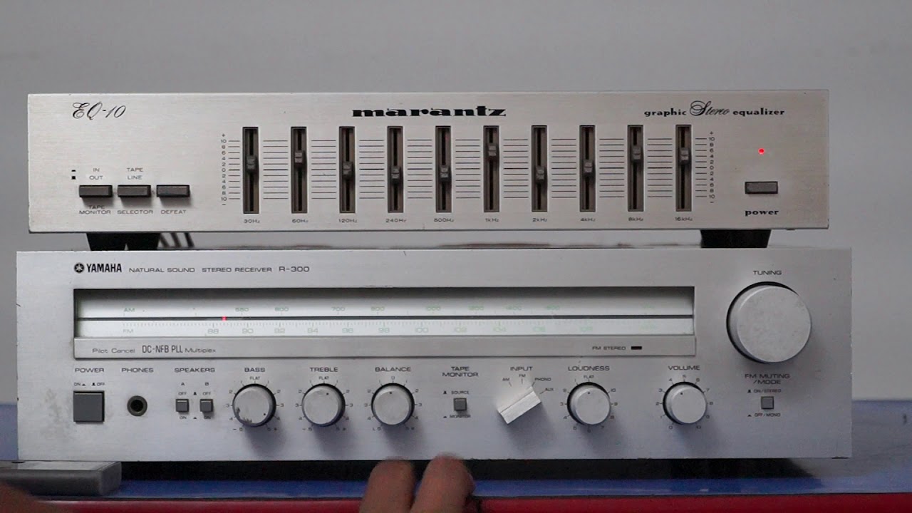 amplificador yamaha r300 - YouTube