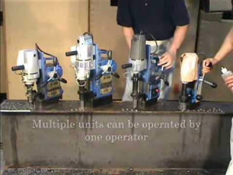 Nitto Kohki Magnetic Base Drilling Machine ATRA Automatic vs Manual ...