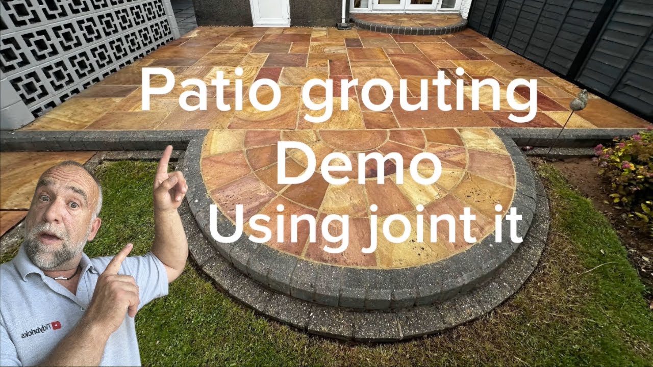 Grouting a patio correctly using joint it #patio #grouting #jointing # ...