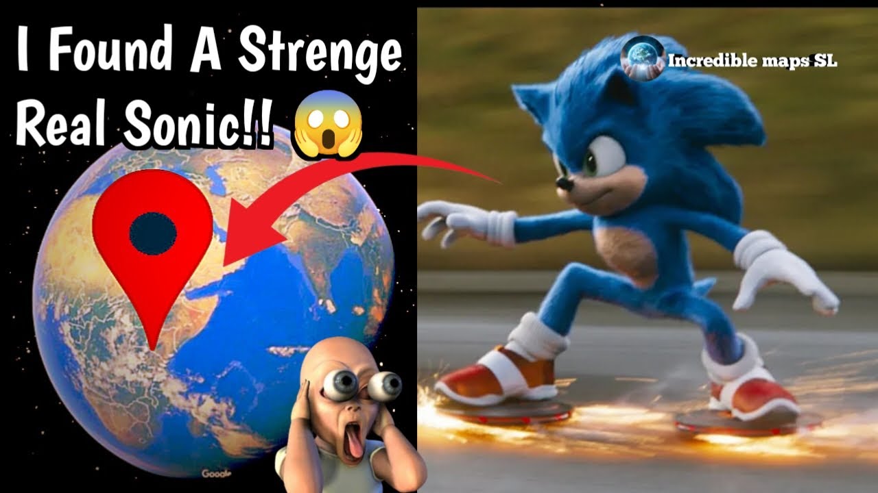 I Found A Strenge Real Sonic !! 😱 On Google Earth And Google Maps#earth ...