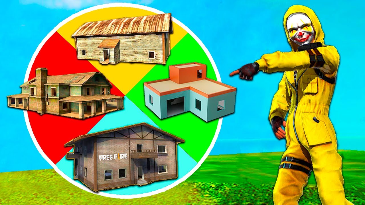 RETO: Solo Puedo LOTEAR LA CASA QUE SALGA en esta RULETA 😱 Free Fire ...