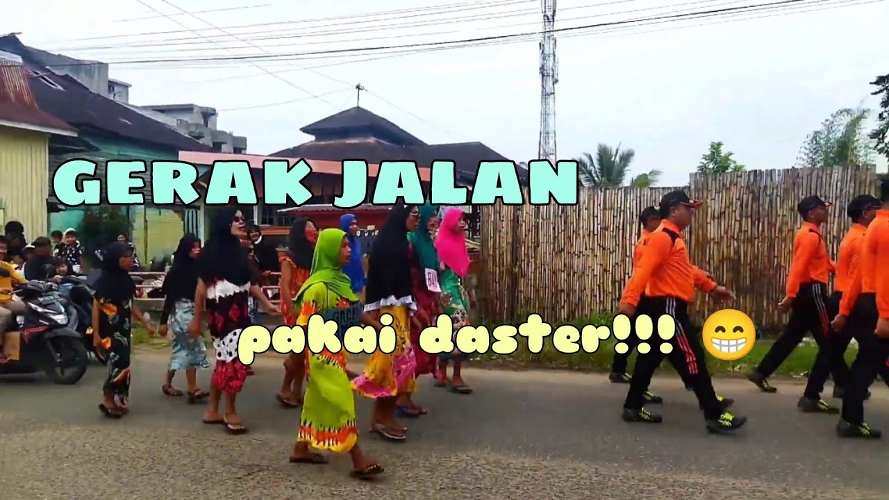 gerak jalan kostum daster. - YouTube